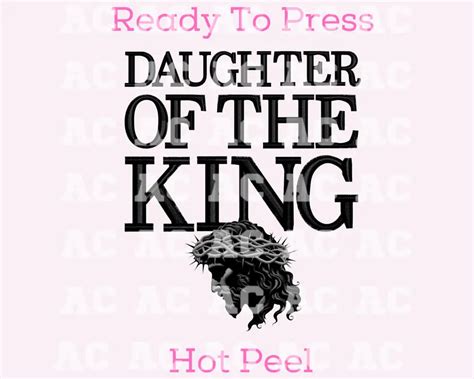 Daughter Of The King Easter Religious Dtf Transfer Alwaysblanks