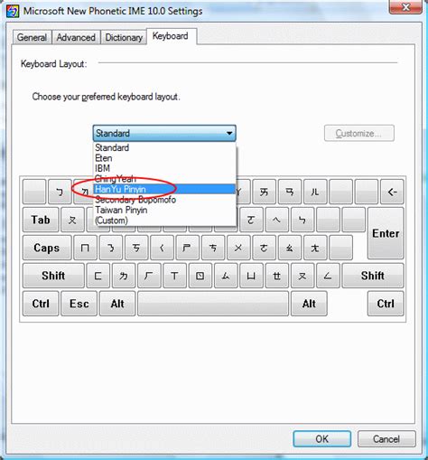 guideline for setting up hanyu pinyin chinese input method in windows