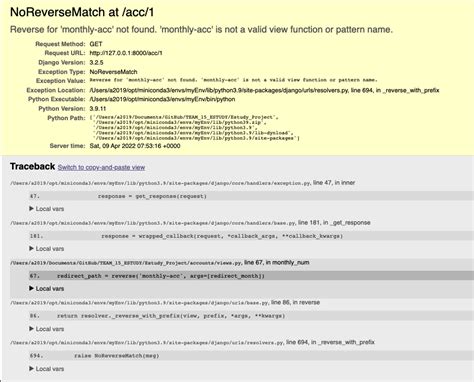 web django i try to use reverse function and i got noreversematch