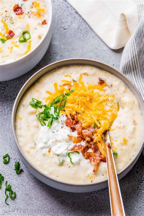 Easy Loaded Potato Soup Recipe Learn How To Make The Best Cheesy