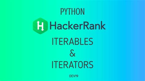 30 iterables and iterators hackerrank python solutions youtube