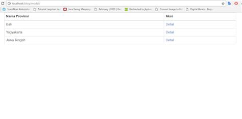 menampilkan data dari database ke modal bootstrap belajar programming