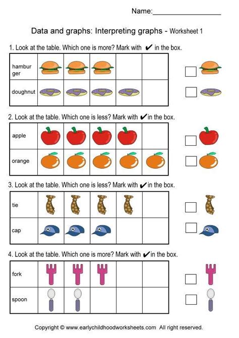 Graphing Worksheets Math