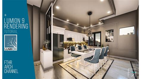 the dining room 1 lumion 9 interior rendering tutorial youtube