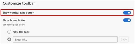 how to enable and disable vertical tabs in microsoft edge technipages