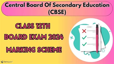 Cbse Class 12 2024 Marking Scheme Image To U