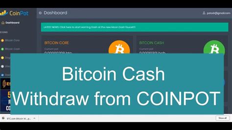 cara withdraw bitcoin cash