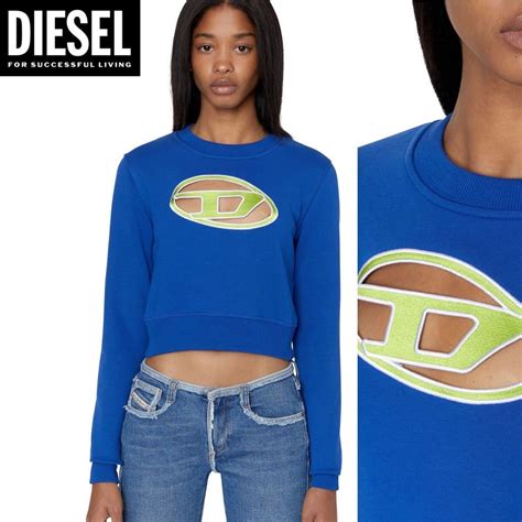 【未使用】新品 未使用 タグ付き ★定価35 200円 Diesel ディーゼル レディース Lサイズ Dロゴ スウェット レーザーカット