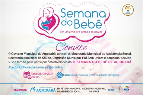 Ii Semana Do Bebê Prefeitura Municipal De Aquidabã