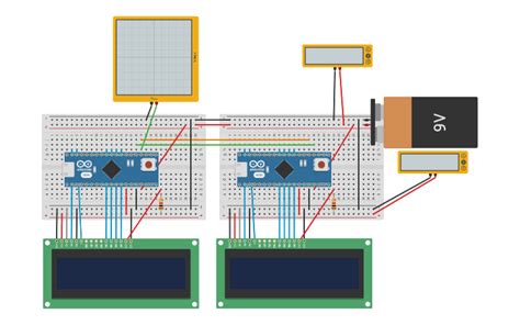 circuit design serial asynchronous communication between arduino s