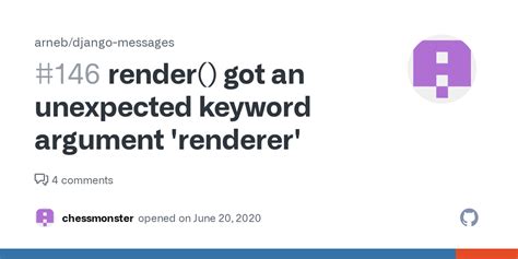 render got an unexpected keyword argument renderer · issue 146