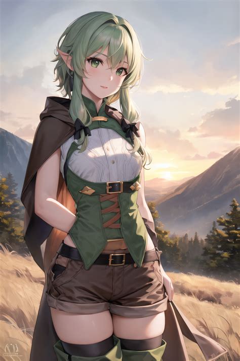 Desenhista On Artstation High Elf Archer Goblin Slayer