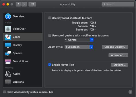 how to enable hover text macrumors forums