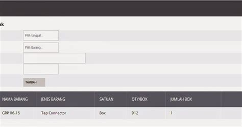 program aplikasi persediaan barang berbasis web kumpulan source code php