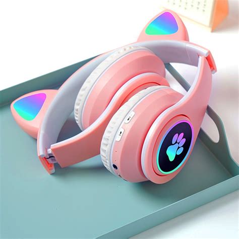 Jual B39 Bluetooth Headphone Headset Musik Gaming Dengan Lampu Led Dan