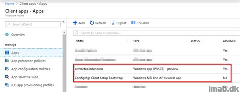 deploy the sccm client using microsoft intune and the