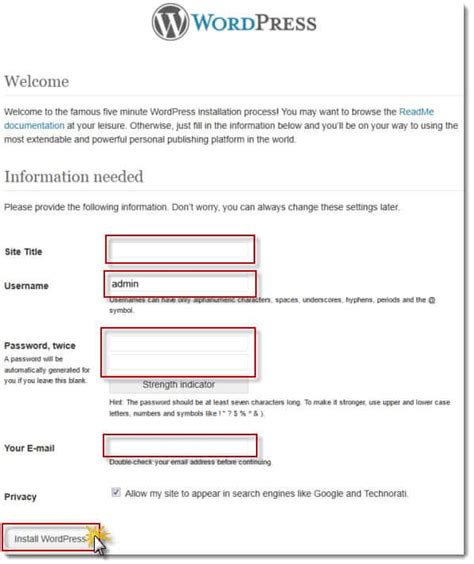 how to install wordpress ajonit