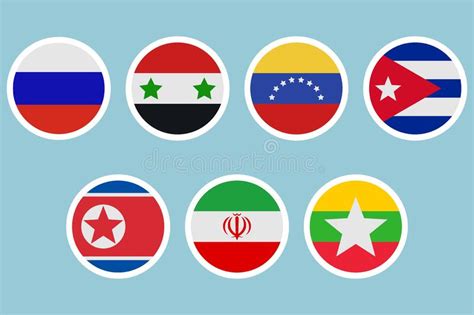 Icons Flags Different Countries Stock Illustrations 128 Icons Flags