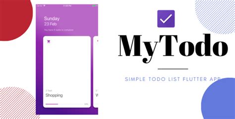 mytodo todo list flutter app apps templates code market