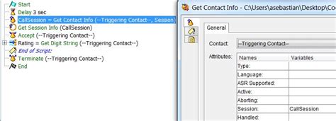 uccx 10 post call survey get session info set session info