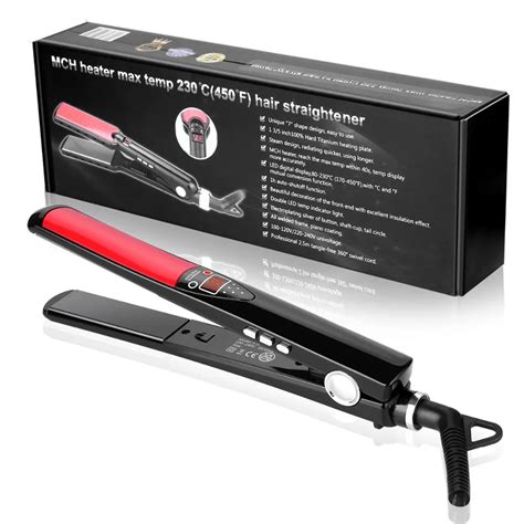 Buy Chjpro Flat Iron Hair Straightener Titanium Plates