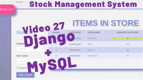 27 how to configure django to use mysql database server
