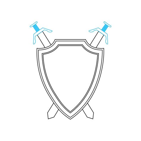How To Draw A Shield Step By Step