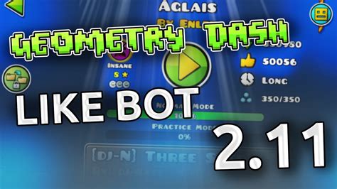 geometry dash like bot 2 11 new 2021 youtube