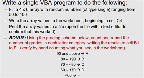 print matrix vba
