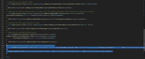 how to handle the remote notification in foreground state · issue