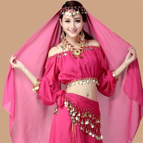 Belly Dance Costume Set Bellydance Professional Bollywood Costumes