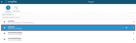 create a pdf template via plugin simplifier community
