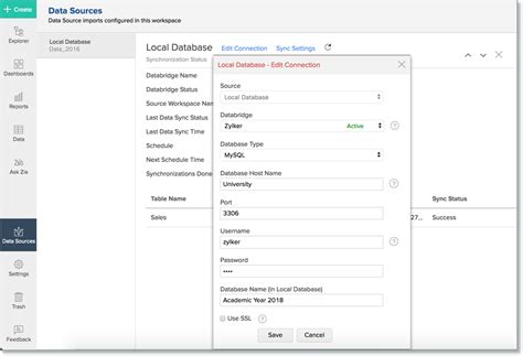 import data from sql server l zoho analytics help