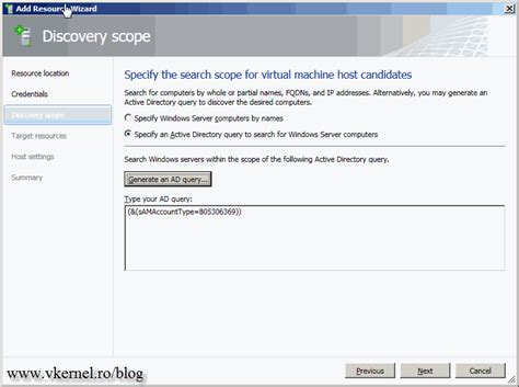 adding hyper v hosts to system center virtual machine manager scvmm