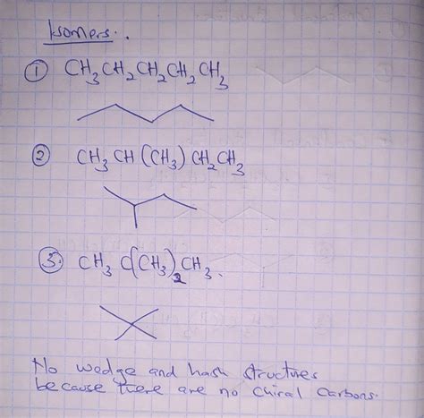 [solved] Draw The Three Different Structural Isomers For C5h12 Using