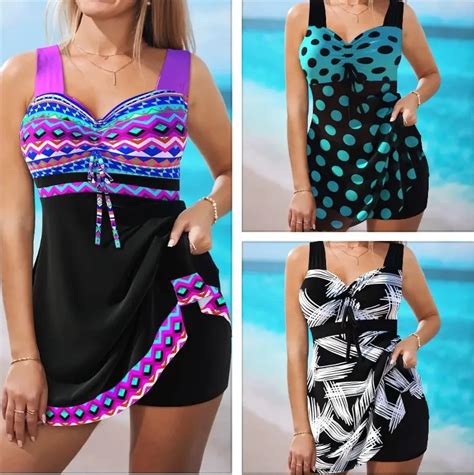 2023 New Female Summer Striped Print Bikini Sets Swimsuit Women Sexy