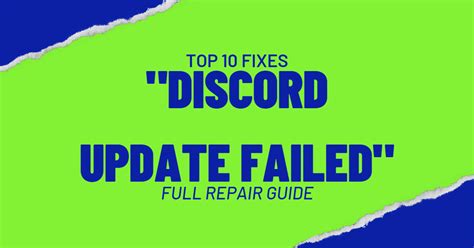 [fixed] discord update failed full repair guide