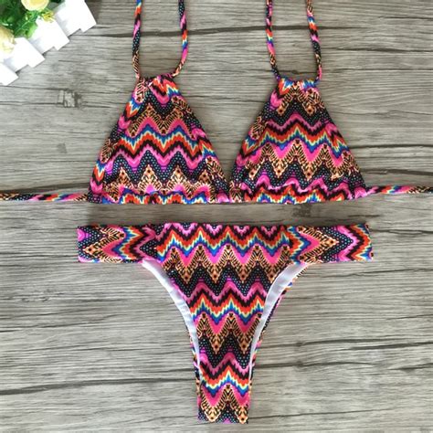Sunyokini Sexy Thong Bikini Trikini Swimwear Women Swimsuit Bandeau