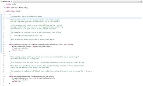 solved model java 1 package code 3e import