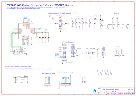 iot dimmer control module lbv2 esp8266 easyeda