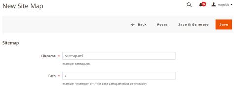 how to create config and submit sitemap in magento 2