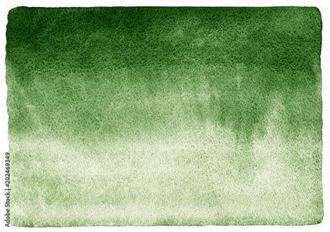 Dark Green Watercolor Background Gradient Fill Deep Green Hand Drawn