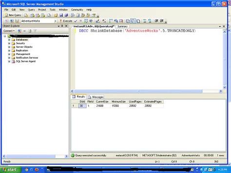 truncate log in sql server 2005 asp sql queries code example