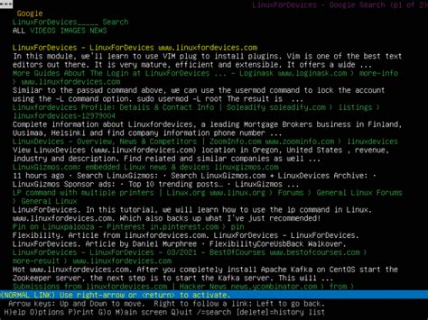 best text based web browsers for linux linuxfordevices