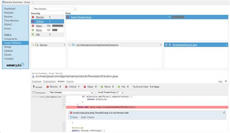 sonarqube sonar threadgroup error on