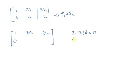 solved perform each matrix row operation and write the new matrix [ 1