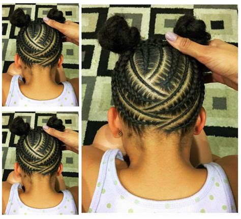 16 Cool Braids And Bun Hairstyles For Black Girls