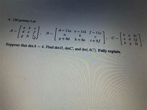 Solved 4 20 Points Let