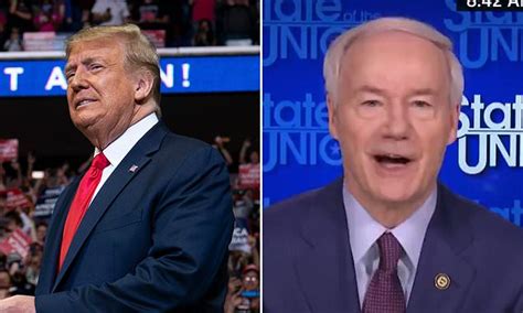 Arkansas Gop Governor Says He Wont Back A Trump 2024 Bid Daily Mail