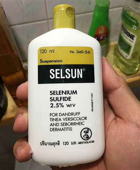 new selsun anti dandruff itching selenium sulfide 2 5 shampoo 120ml